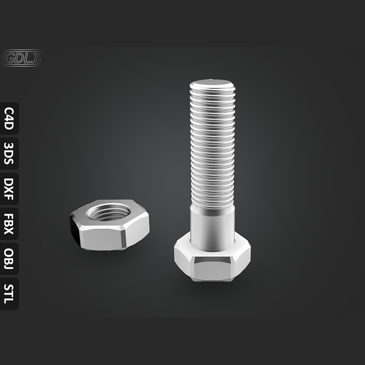 STL file 17 Bolts and Nuts 🔩・3D printing idea to download・Cults
