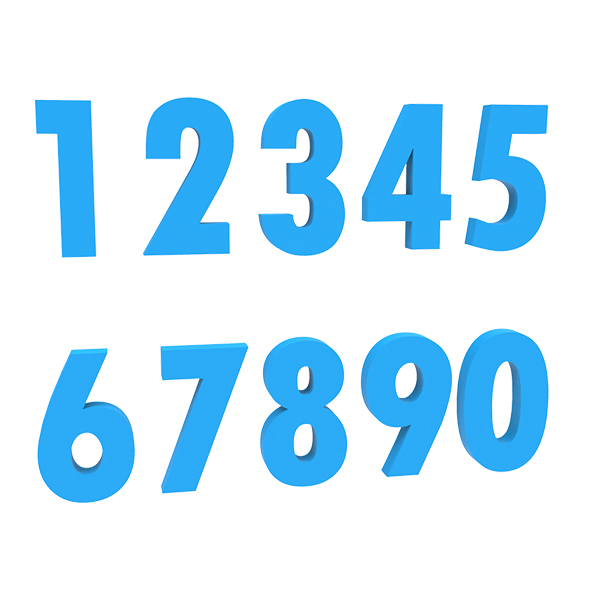 STL file NUMBERS・3D print model to download・Cults