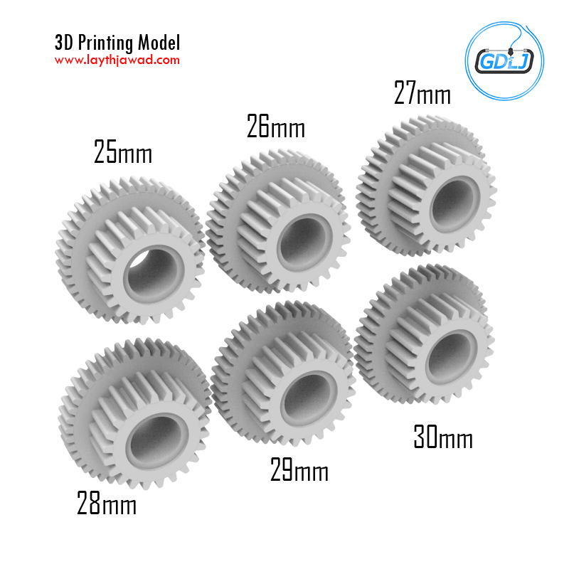 STL file Tamiya Gears 25-26-27-28-29-30mm・3D print design to download・Cults