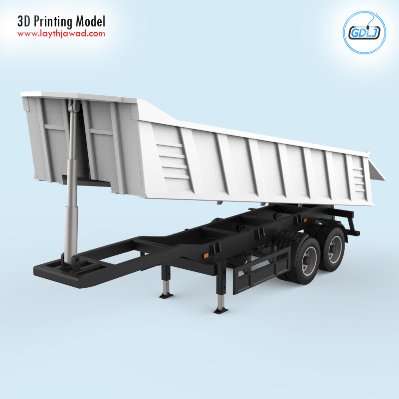 3D file Heavy Tipper Trailer 🚐・3D printing template to download・Cults
