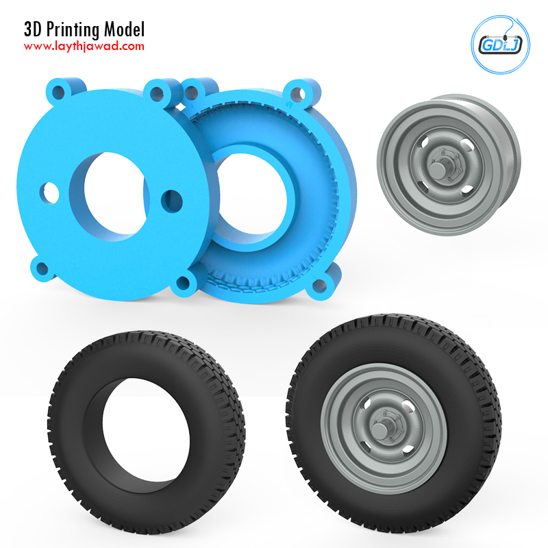 STL file Vehicle Tire Mold・3D printer design to download・Cults