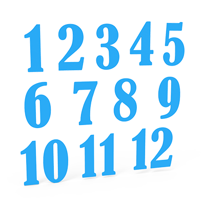 STL file Numbers・Model to download and 3D print・Cults