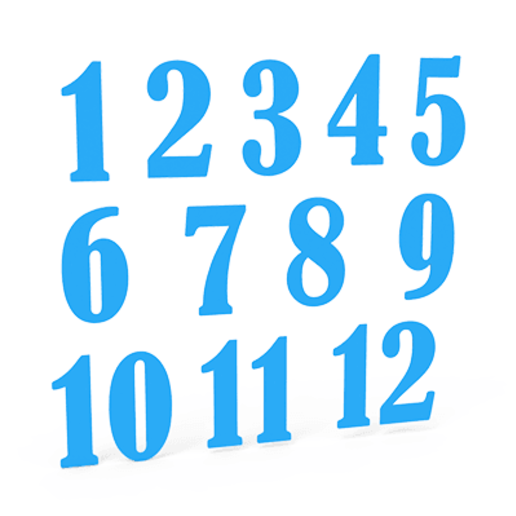 Download 3DS file Numbers • 3D printing template ・ Cults