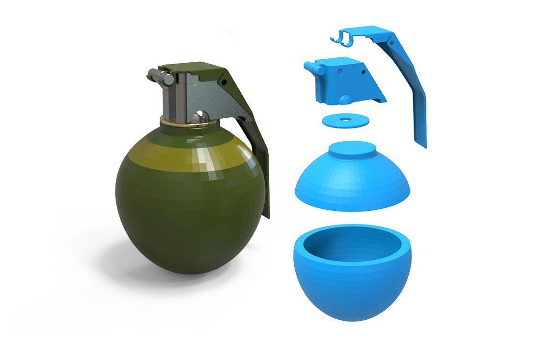 STL file Grenade・3D printable model to download・Cults
