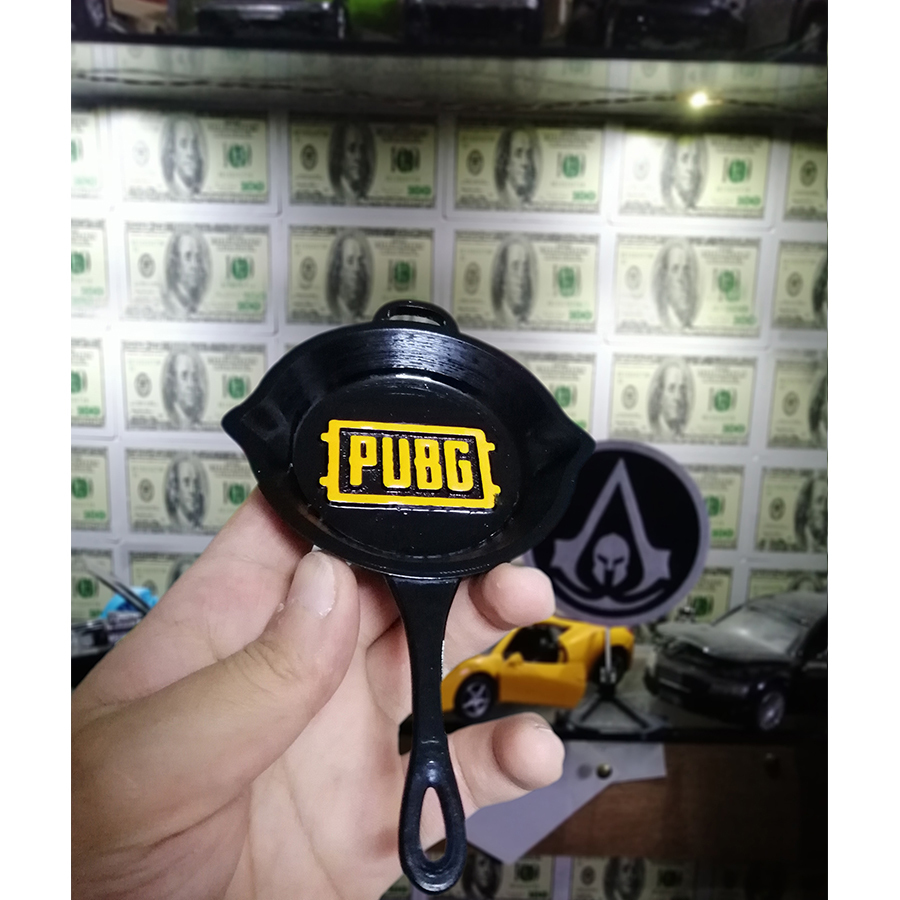 STL file PUBG Frying Pan Keychain 🗝️・3D print model to download・Cults