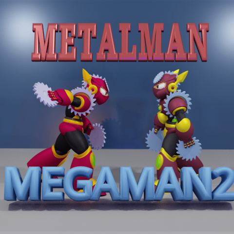 Download free STL file METALMAN from MEGAMAN2 • 3D printable model ・ Cults