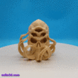 Download free STL file Cthulhu Skull • 3D printable design ・ Cults