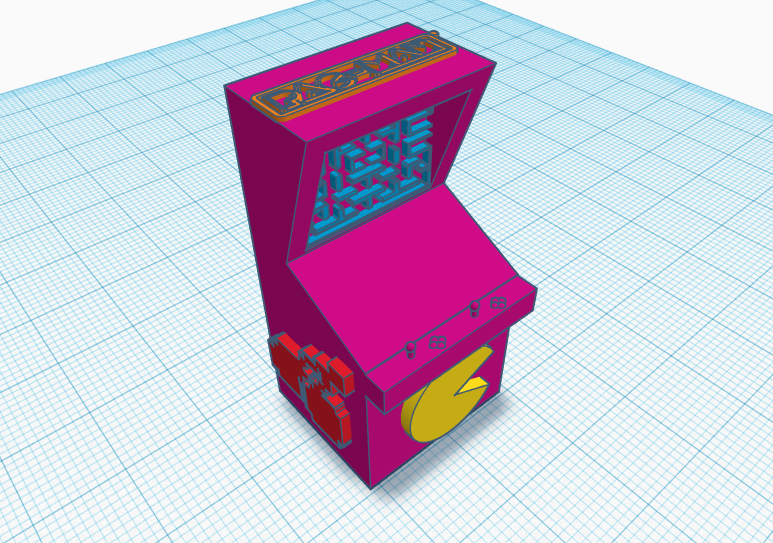 Free 3D file Pac-Man Arcade Machine - Pac-Man Arcade Bollard 🕹️・3D ...
