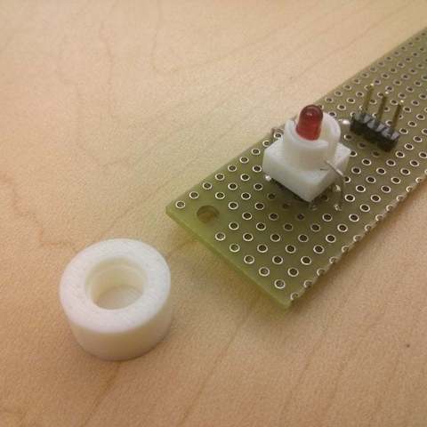 Download free STL LED Backlit Pushbutton ・ Cults