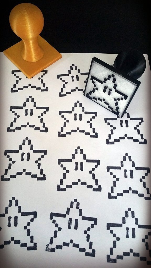 Free STL file Geeky 8bit character Rubber Stamps・3D print object to ...