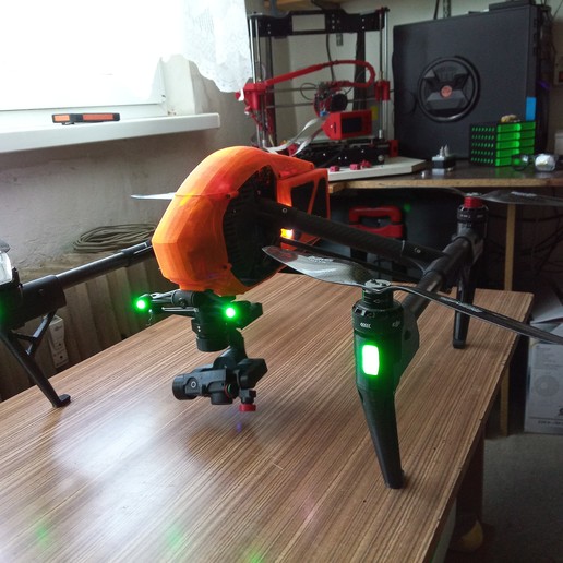 Download STL file DJI Inspire 2 3D printed • 3D print model ・ Cults
