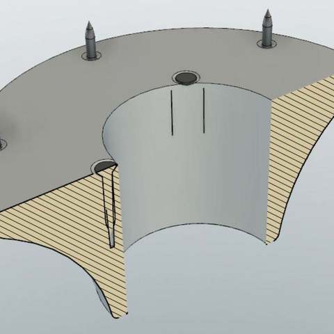 Download free STL file Table Leg connector Table fitting Pipe fitting ...
