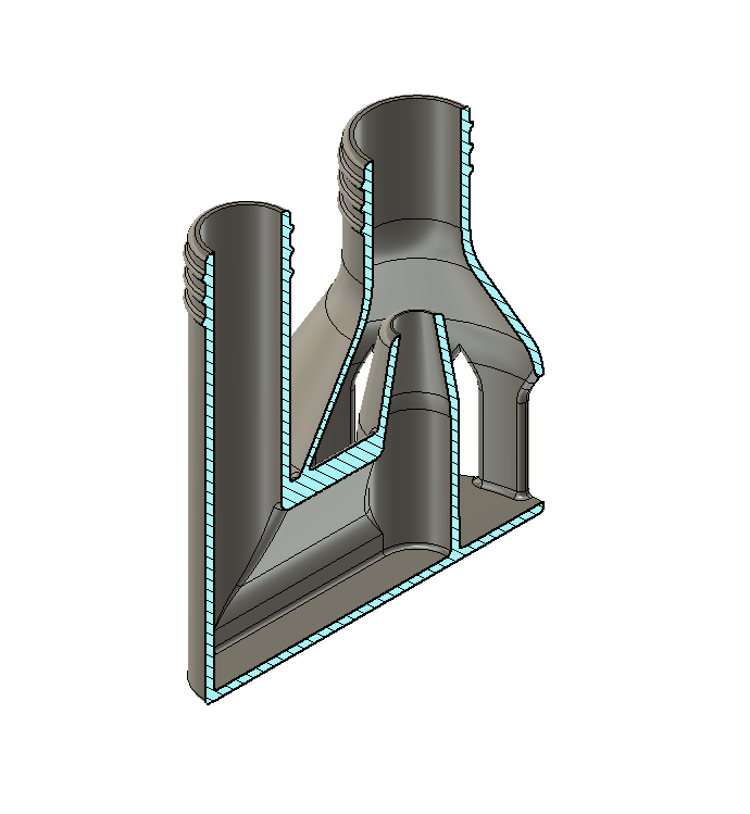 STL file 180degree angled Water Suction Jet Pump Ejector vacuum for 1 ...