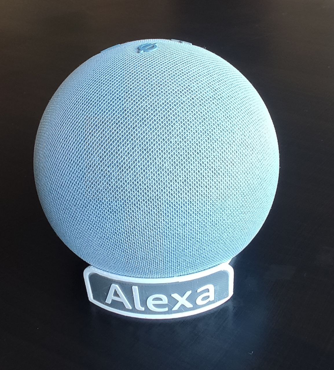 Archivo STL Cartel para Alexa - Echo Dot・Diseño imprimible en 3D para ...