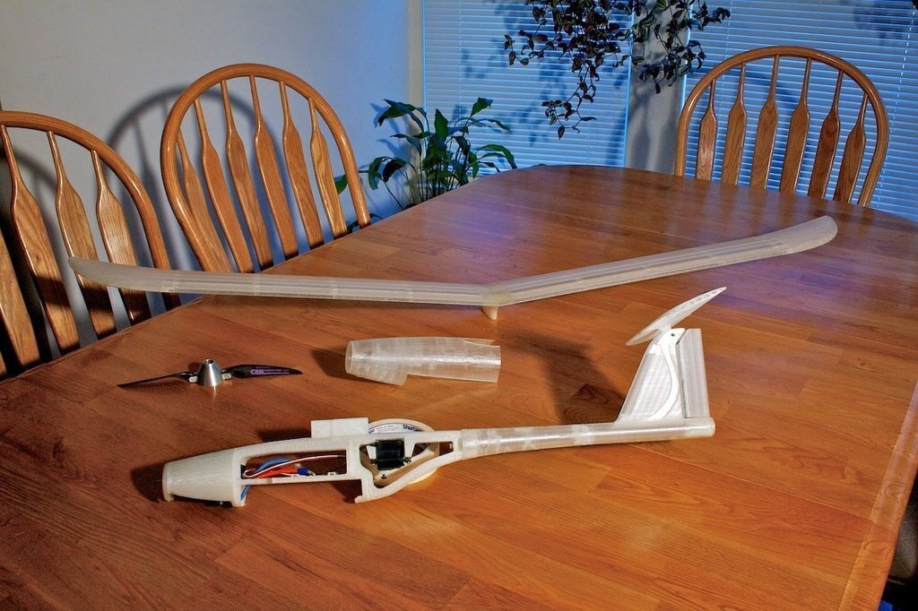 Download free STL file Fully 3D printed modular RC Sailplane. • 3D ...