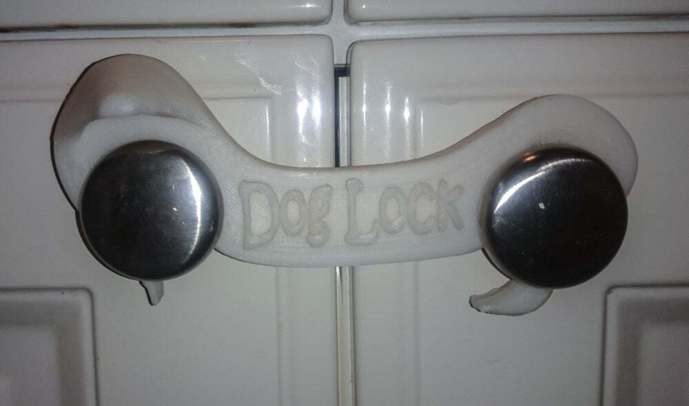 Archivo STL gratuito Dog Lock - Una simple cerradura para una criatura ...