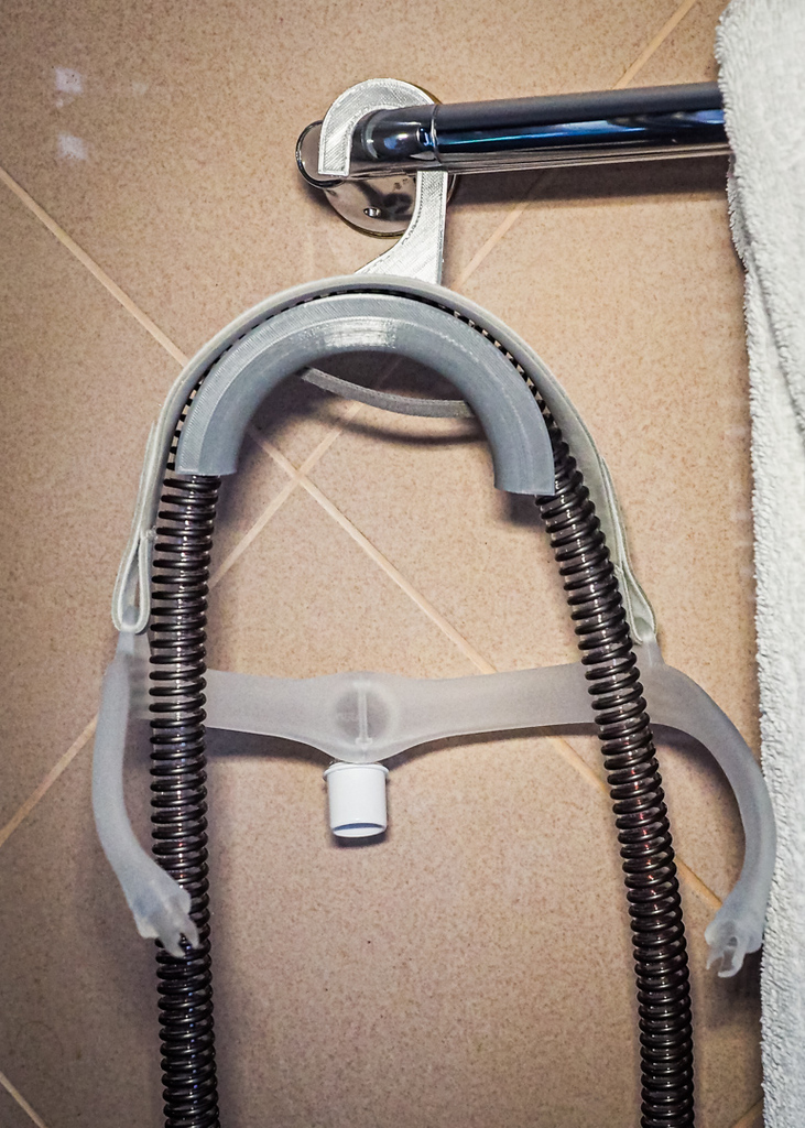 Free 3D file CPAP HOSE & MASK HANGER・3D printing design to download・Cults