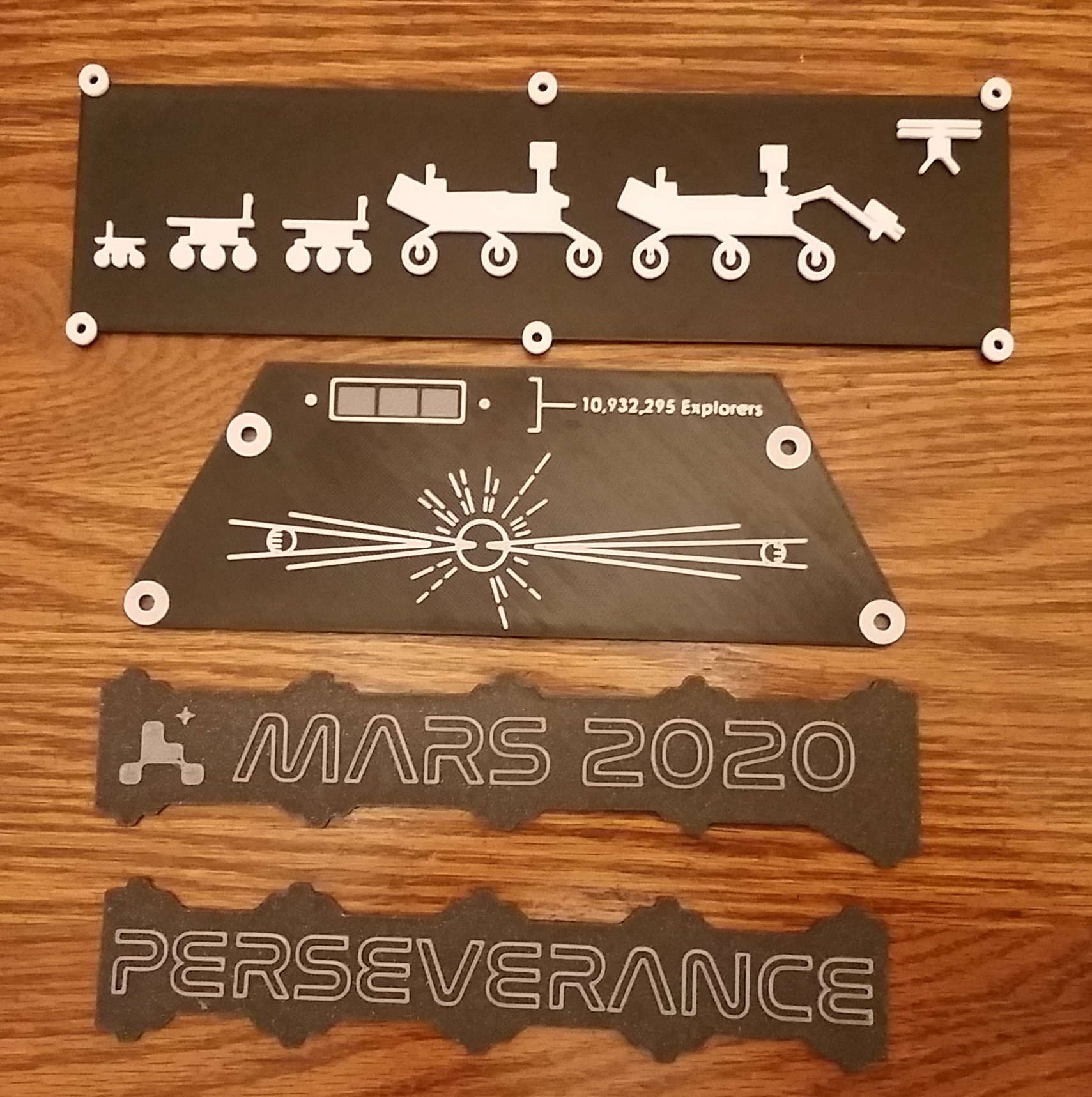 3D printer NASA Perseverance Plates • made with Prusa MK3S・Cults