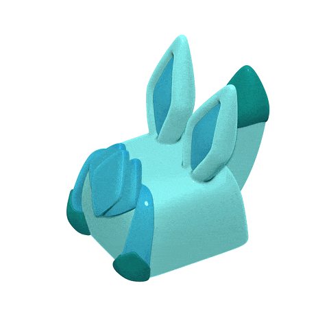 STL file Glaceon Pokemon Keycap - Mechanical Keyboard - Eeveelutions・3D ...