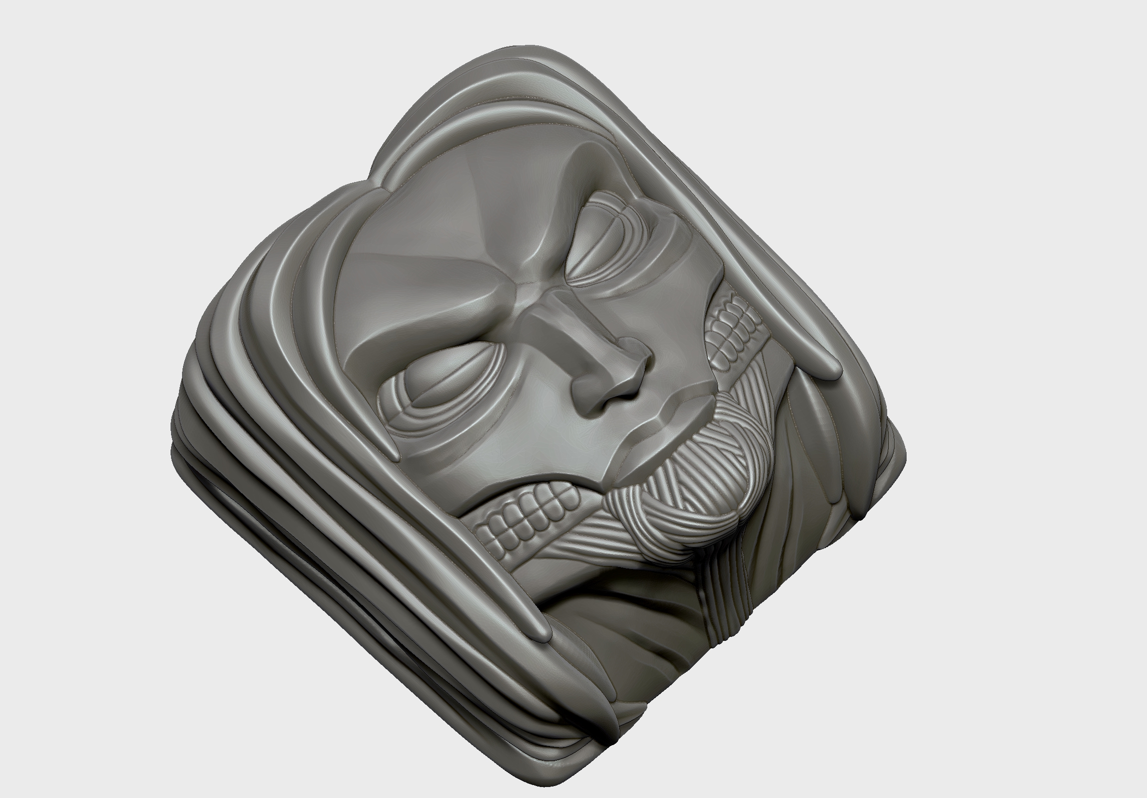 STL file Eren Founder Titan v1 - Keycap 3D for mechanical keyboard ...