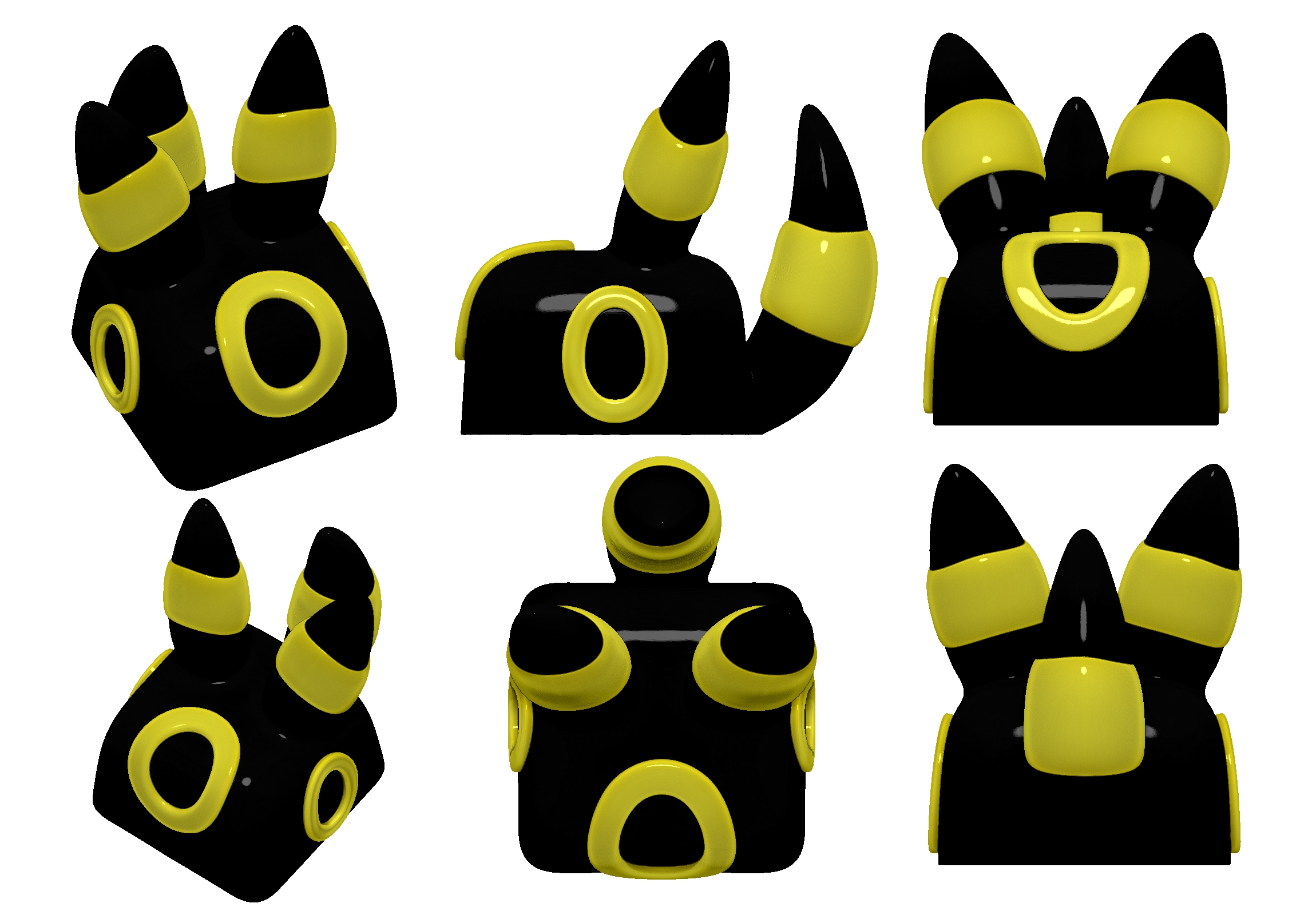 STL file Umbreon Pokemon Keycap - Mechanical Keyboard - Eeveelutions・3D ...