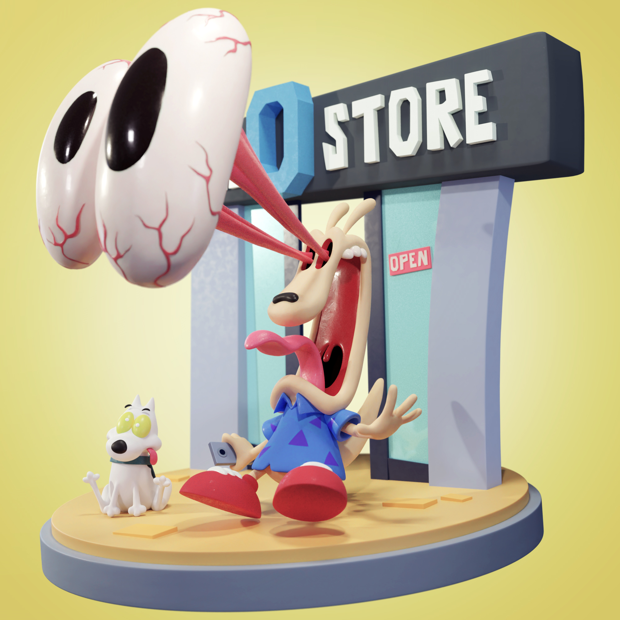 Free 3D file Rocko's Modern Life Diorama・3D printing design to download ...