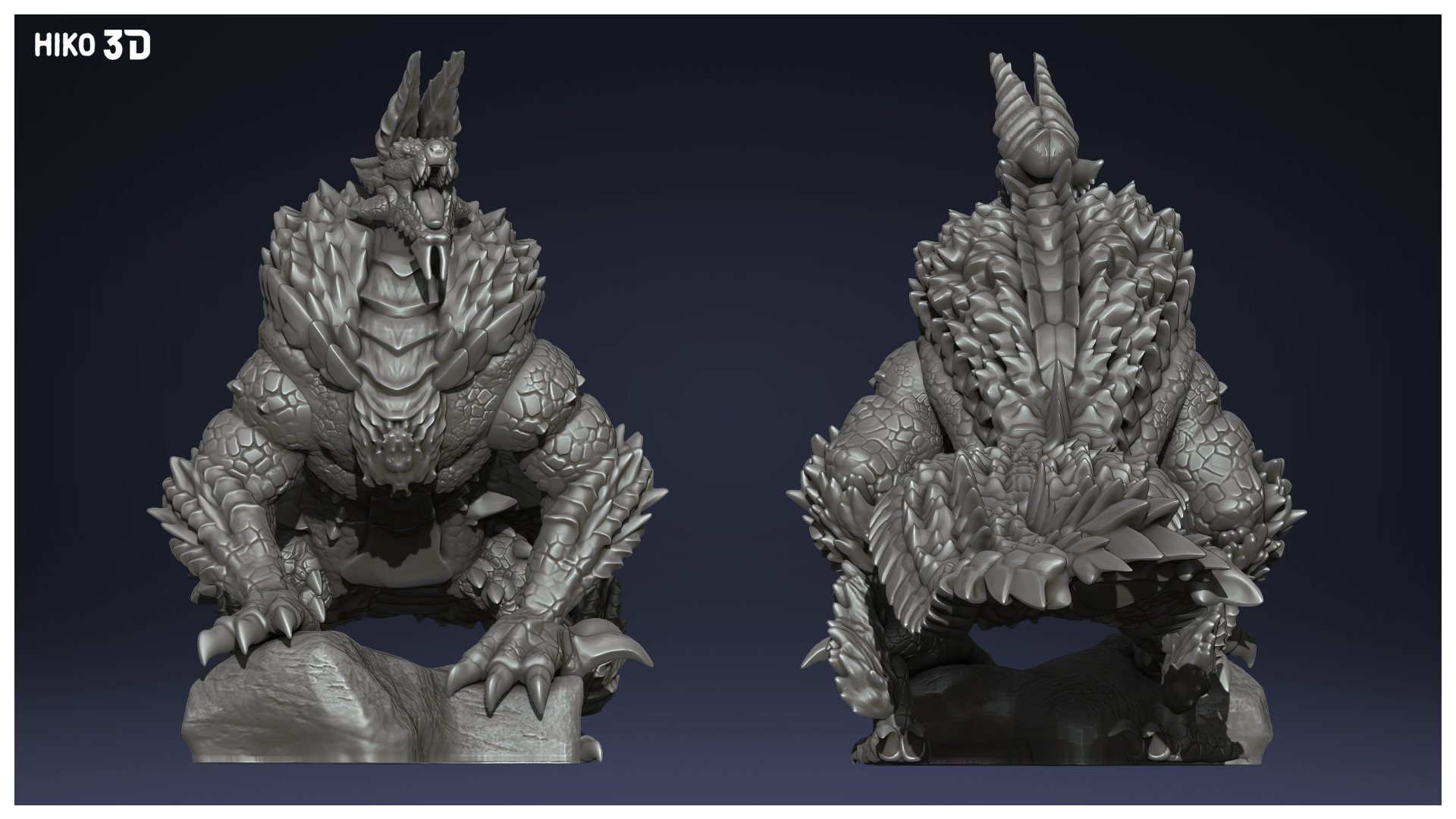 STL file Zinogre - Jinouga - Monster Hunter - 3D Fan Art - 👹・3D print ...