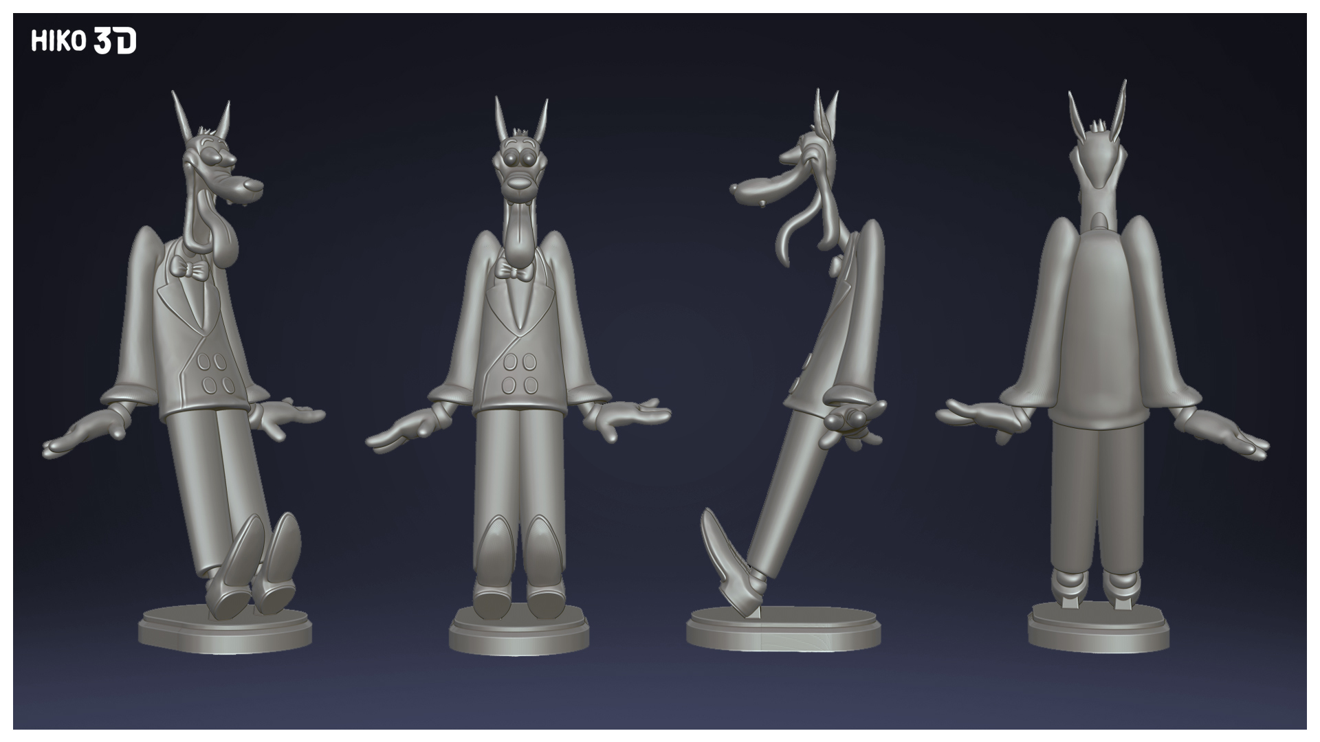 Archivo STL gratuito McWolf Tex Avery Cartoon 🐺・Objeto imprimible en 3D ...