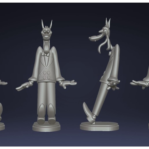 Download STL file McWolf Tex Avery Cartoon • 3D print template ・ Cults