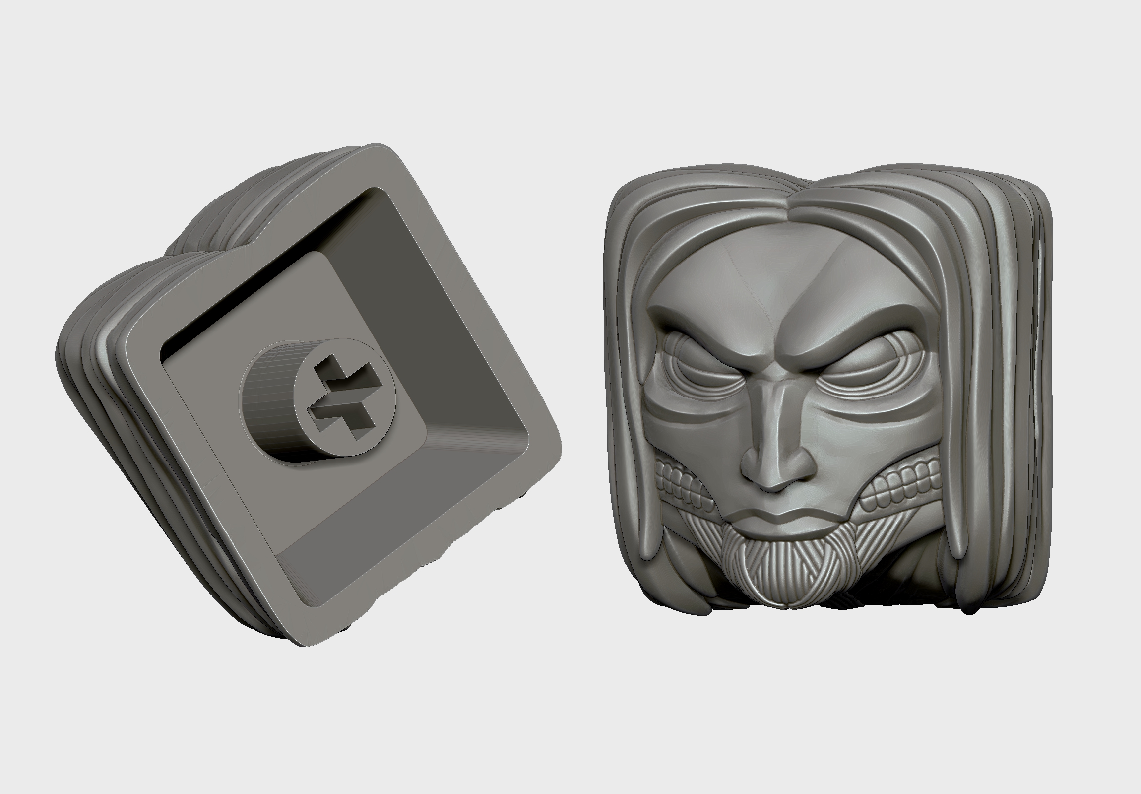 STL file Eren Founder Titan v1 - Keycap 3D for mechanical keyboard ...