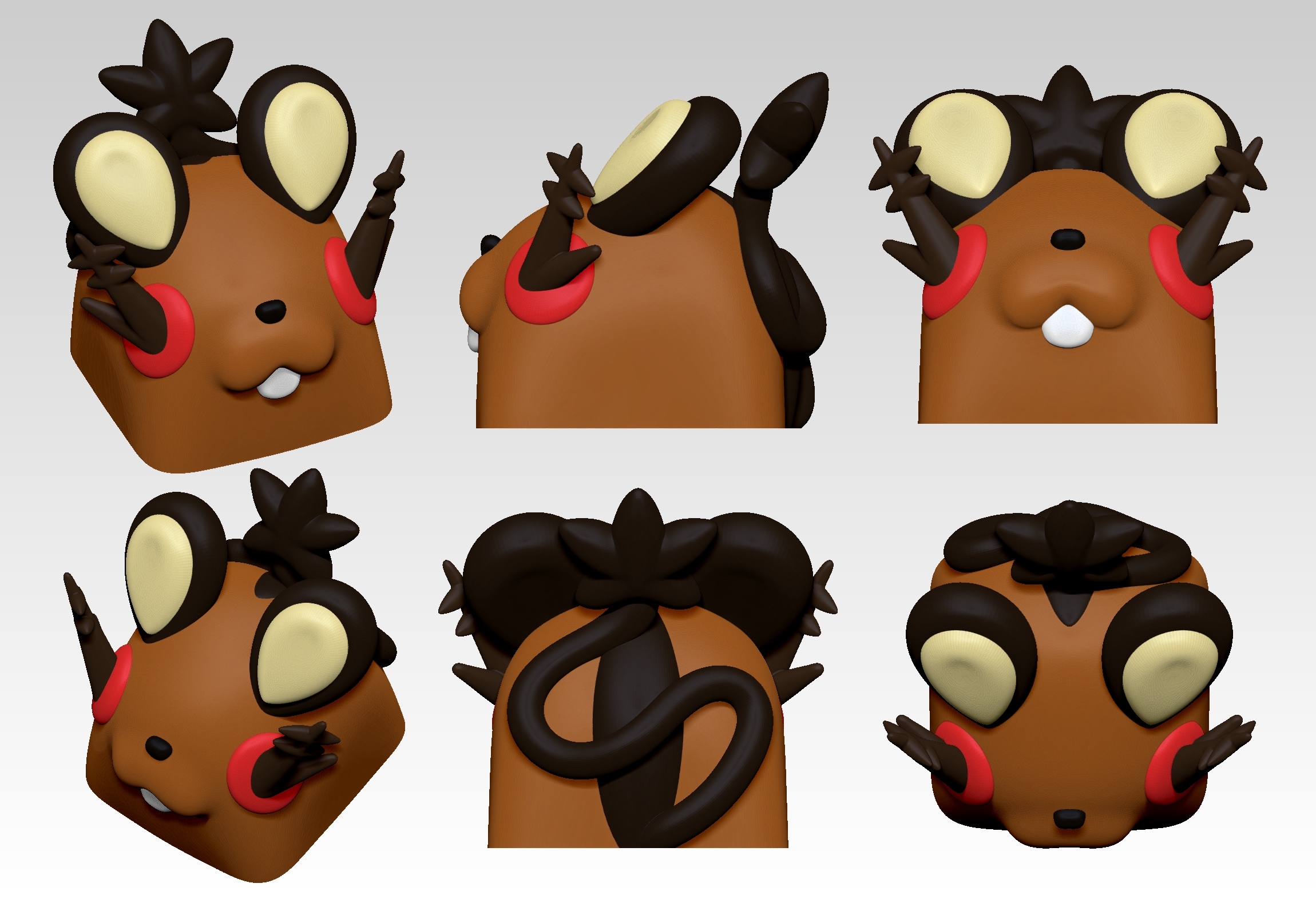 Free STL file DEDENNE POKEMON - KEYCAP 3D MECHANICAL KEYBOARD 🐉・3D ...