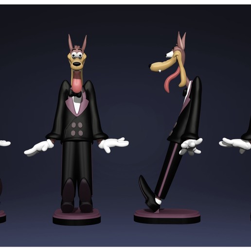 Download STL file McWolf Tex Avery Cartoon • 3D print template ・ Cults