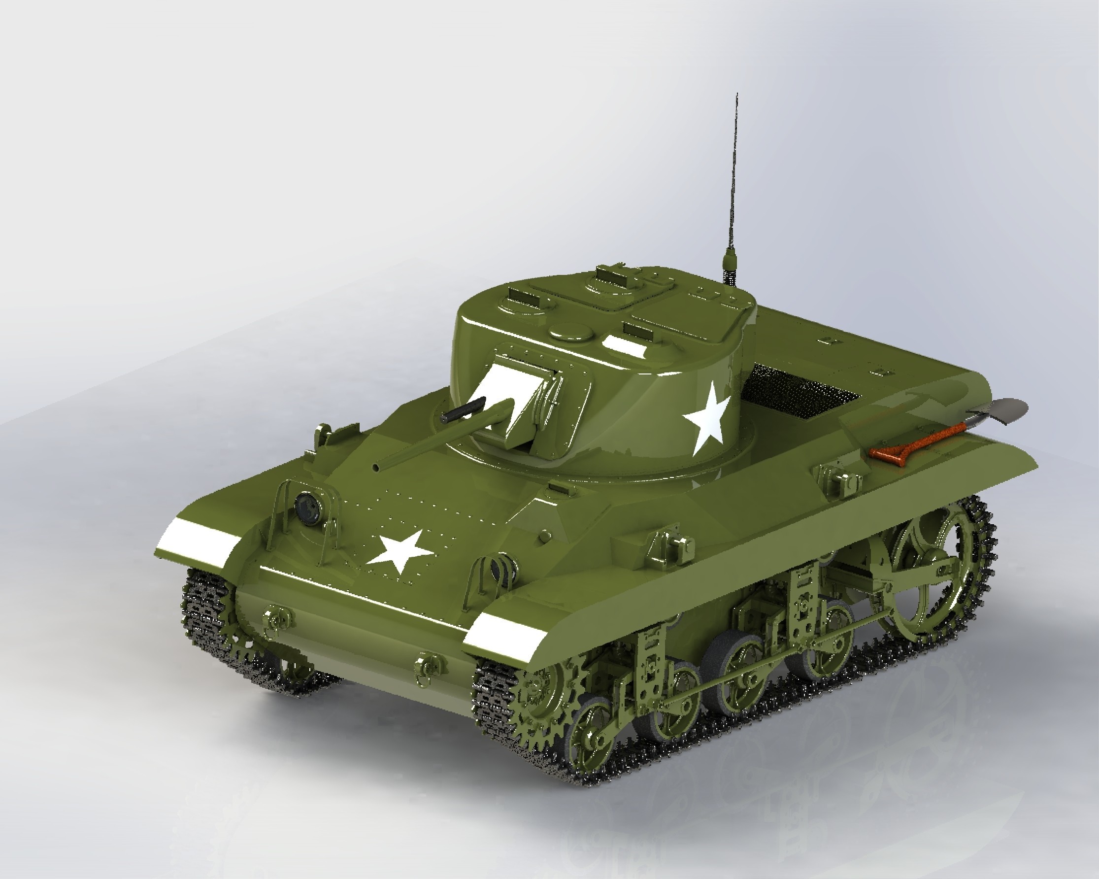 Free 3D file M-22 tank 🪖・3D printing template to download・Cults