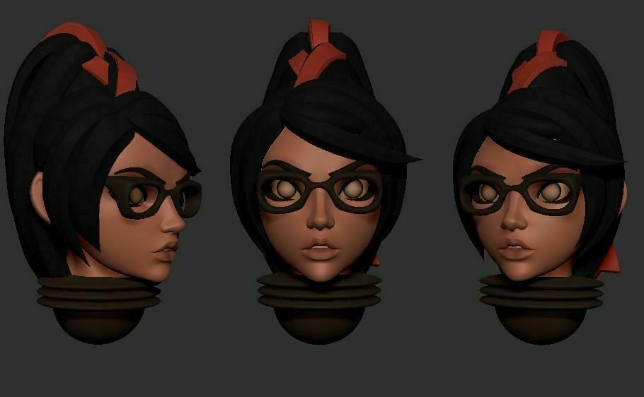 STL file 2B and Bayonetta space nuns heads 3D print model 🛰・Model to ...