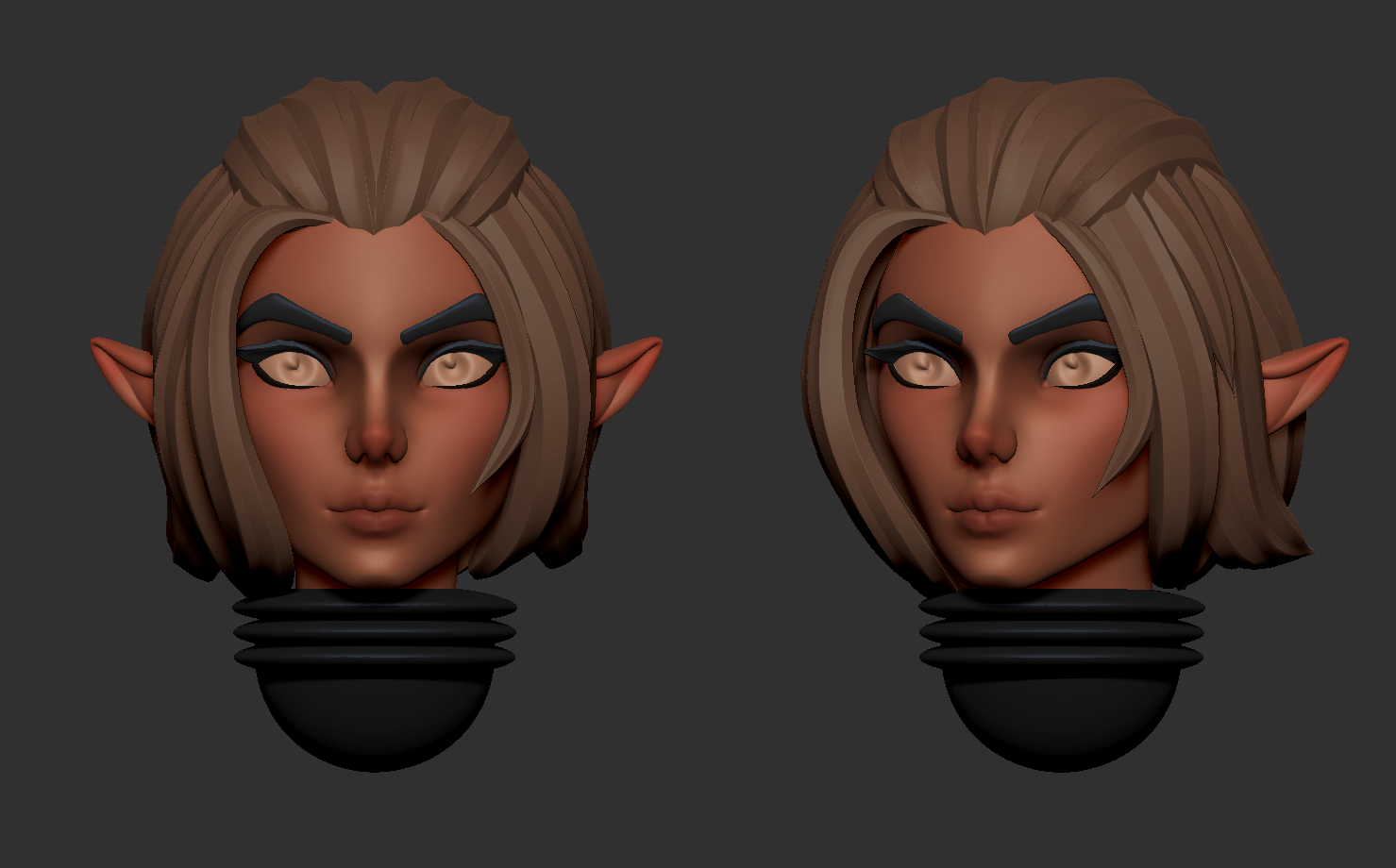 STL file ANIME SET OF SPACE ELF ALTERNATIVE HEADS 3D PRINT・Template to ...