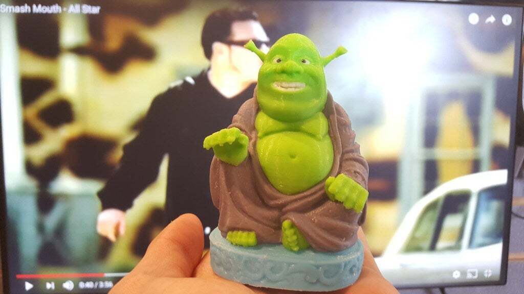Free STL file Multicolor Buddha Shrek・3D printer model to download・Cults
