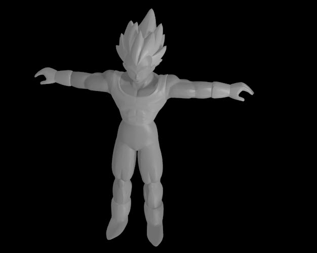 Free STL file Dragon ball Vegeta・3D print design to download・Cults
