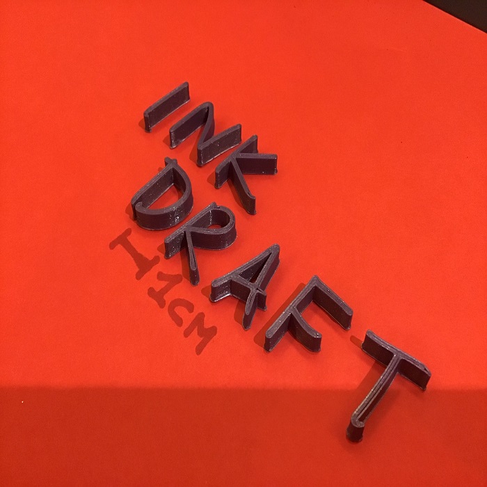 3D file INK DRAFT font uppercase 3D letters STL file・Model to download ...