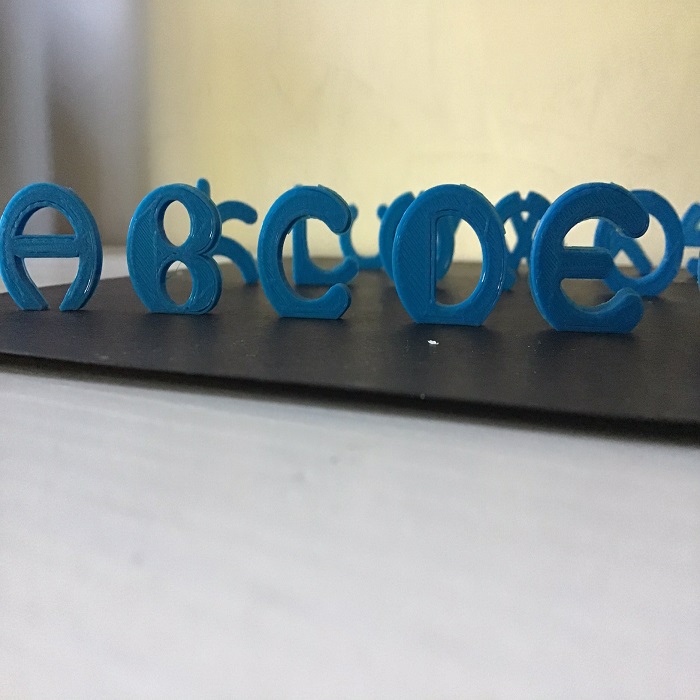 3D file VERTICAL uppercase 3D letters STL file・3D printer model to ...