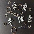 Download STL file 3d letters for keychain and more • 3D print object ...