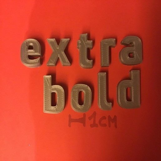 Download 3D printing models CONVECTION BOLD Font lowercase 3D letters ...