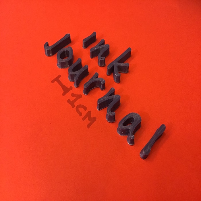 3D file INK JOURNAL Font lowercase 3D letters STL file・3D printable ...