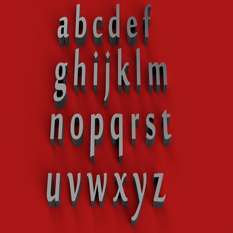 3D file MOOL Font lowercase 3D letters STL file・3D printing template to ...