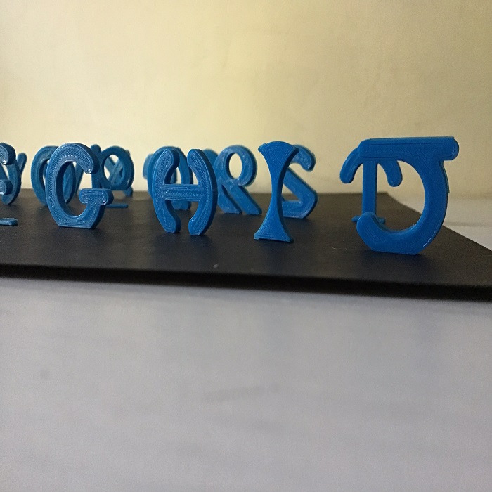 3D file VERTICAL uppercase 3D letters STL file・3D printer model to ...
