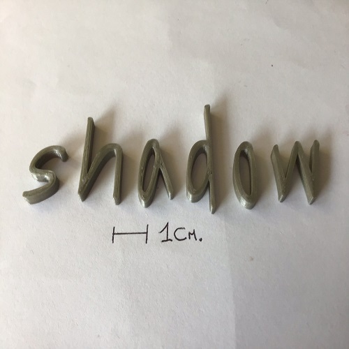 3D file SHADOW lowercase 3D letters STL file 📁・3D printer design to ...