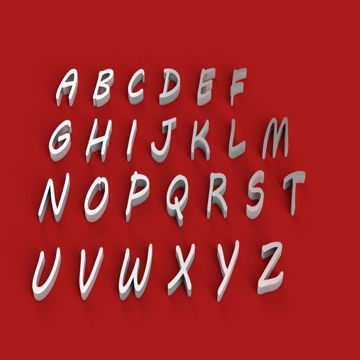 Descargar archivo STL MVBOLI FONT UPPERCASE 3D LETTERS STL FILE ...