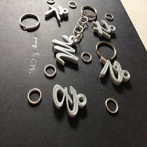 Download STL file 3d letters for keychain and more • 3D print object ...