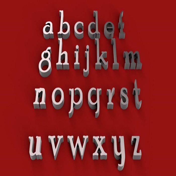 3D file POOR RICHARD font lowercase STL file・Model to download and 3D ...