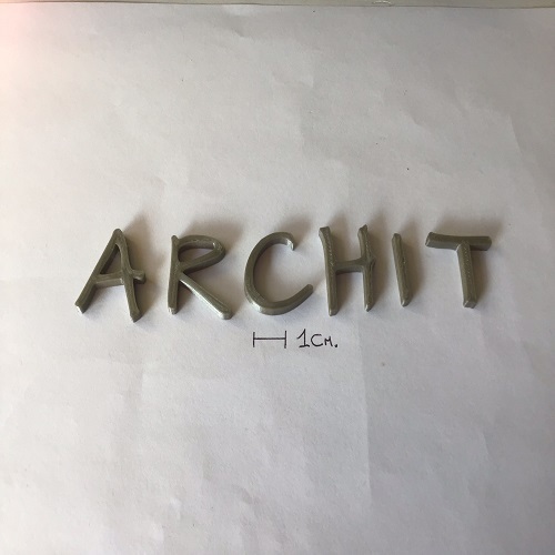 3D file ARCHIT uppercase 3D letters STL file・3D print model to download ...