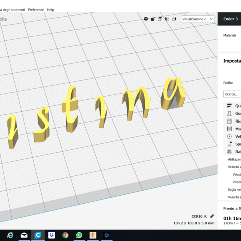 Download 3D printer templates PRISTINA font lowercase 3D letters STL ...